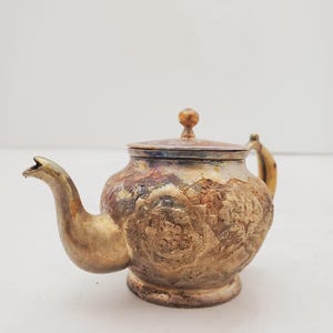 Vintage Small Tea Pot With Lid and Hand || Simple Plain Design ...