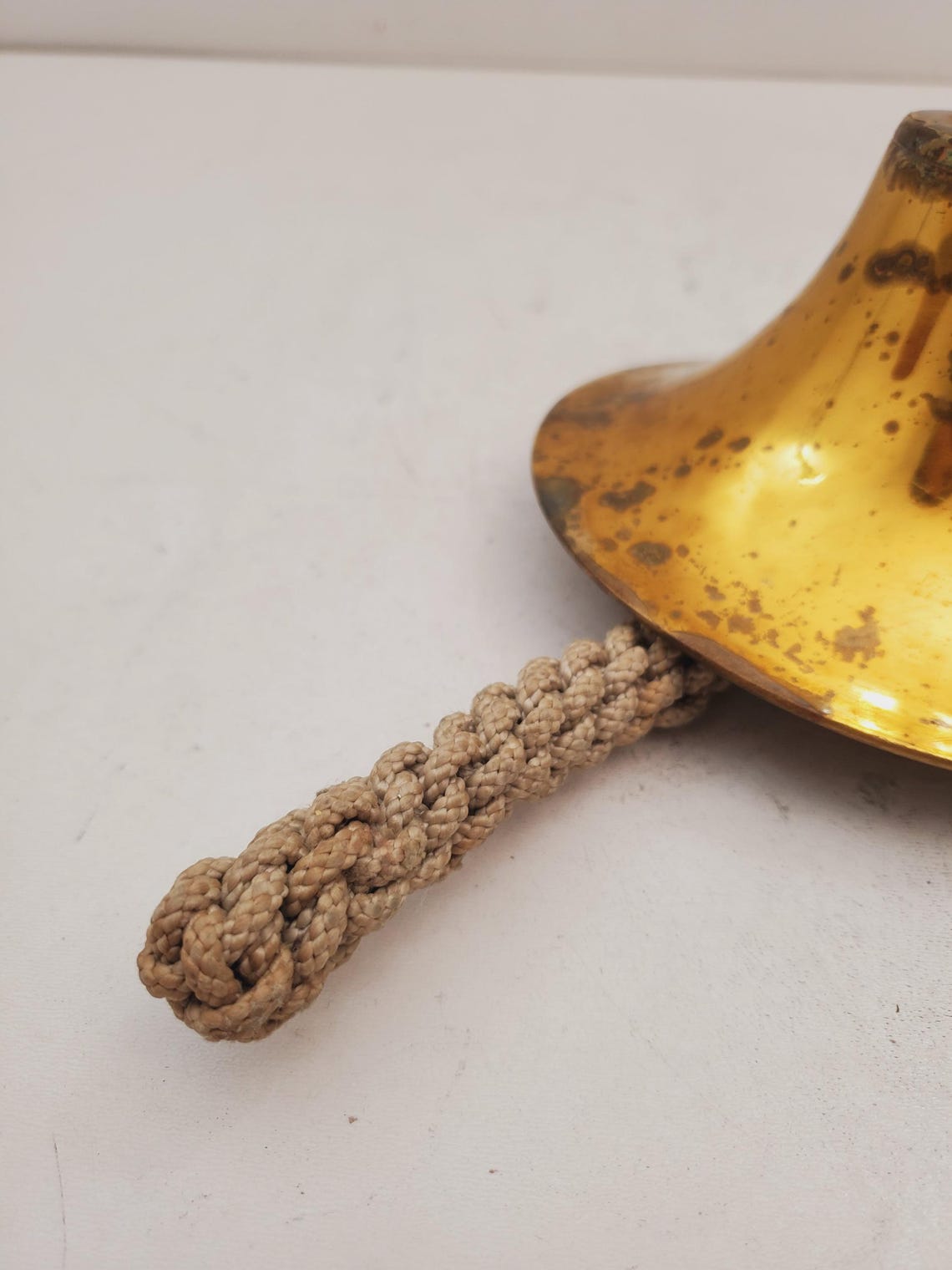 Vintage Brass Hand Bell - Handheld Solid Brass Bell With Charming Tone ...
