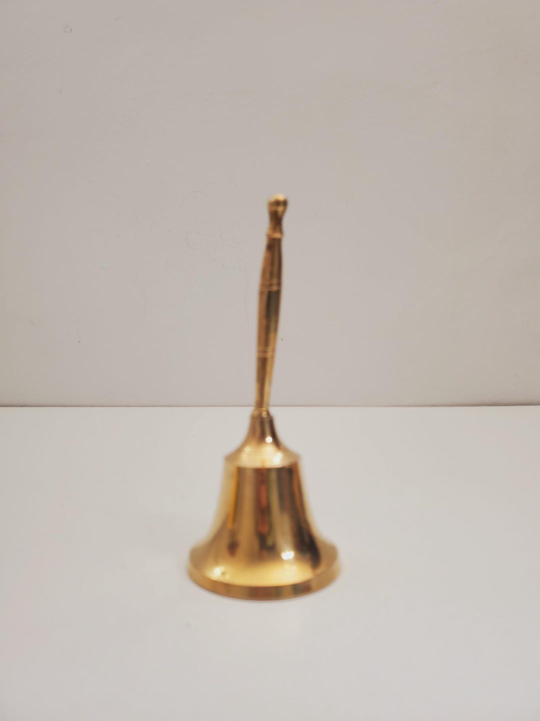 Vintage Brass Hand Bell - Handheld Solid Brass Bell With Charming Tone ...