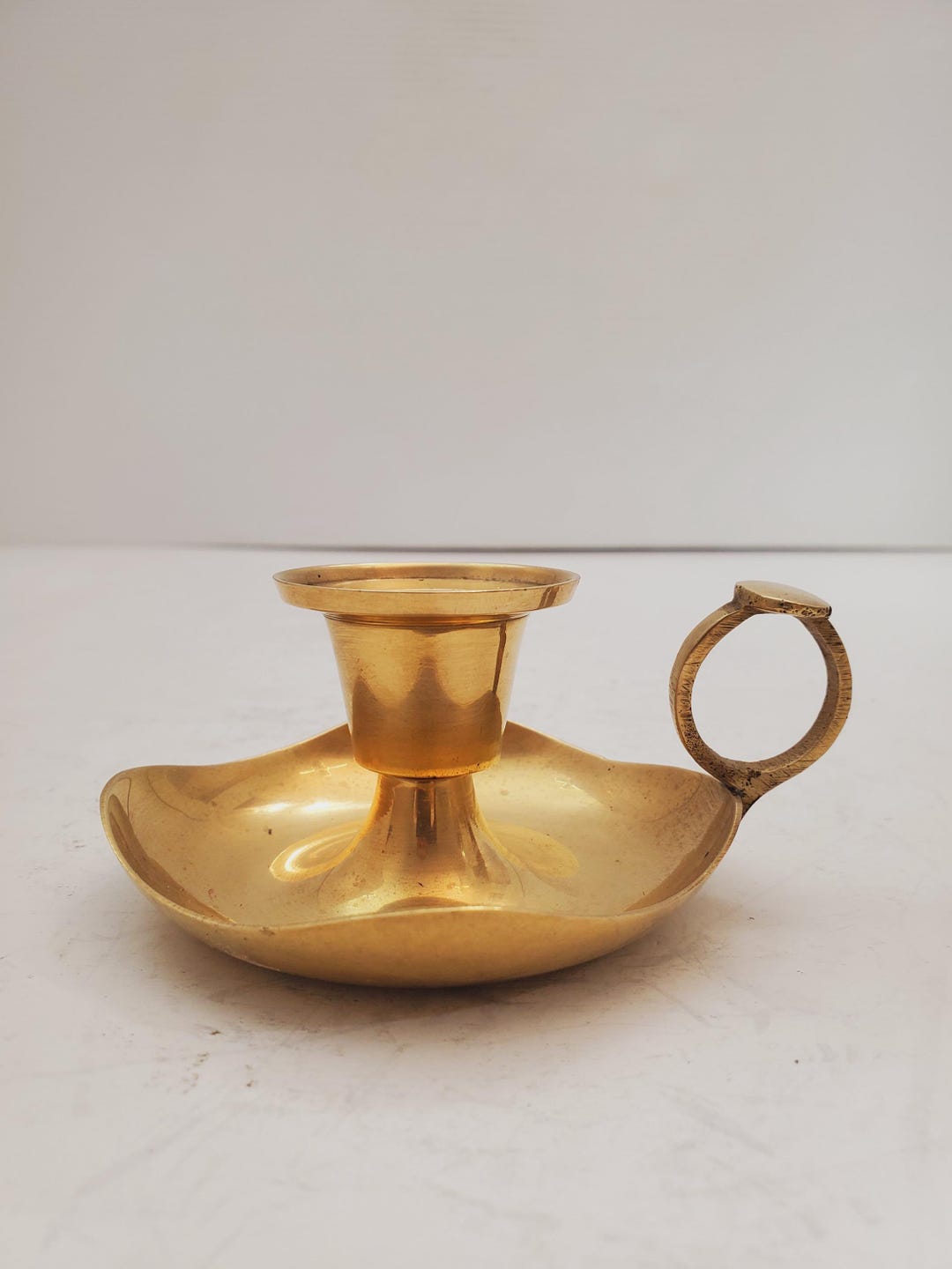 Vintage Brass Candle Holder - Brass Candlestick Holder - Brass ...