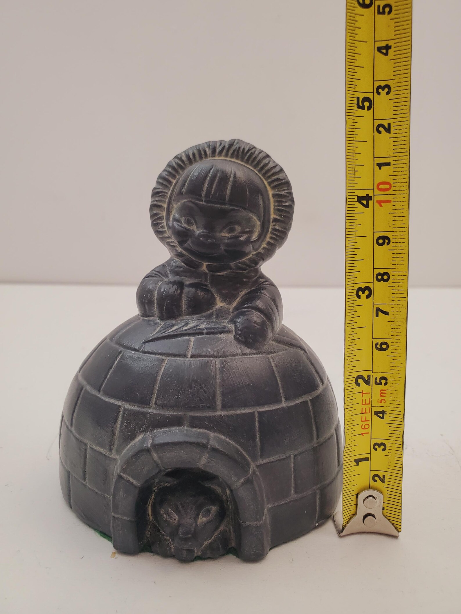 Inuit Art Ceramic Figurine, Canadian Figural Igloo Eskimo Inuit ...