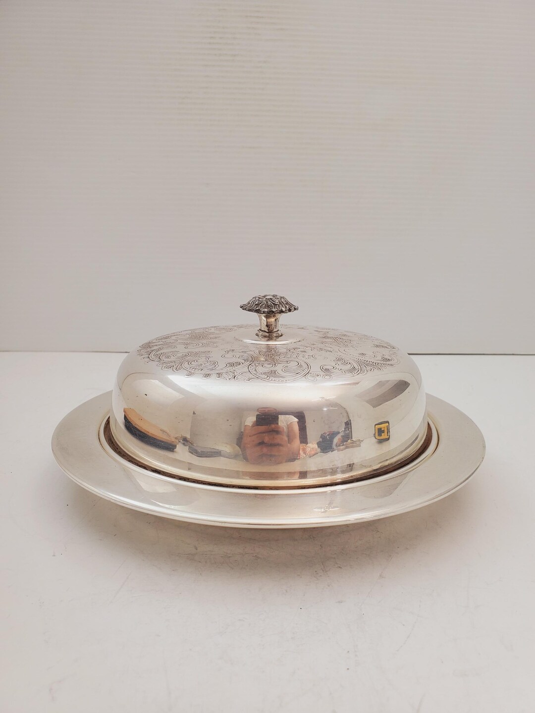 Silver Plate Serving Dish With Dome Cover - Antique, Viking Plate ...