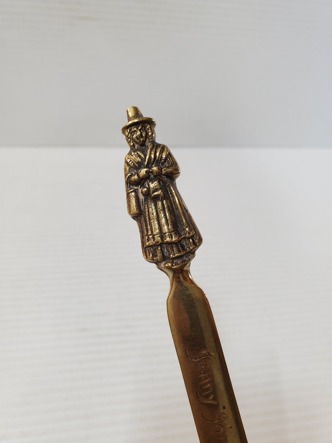 Vintage Letter Opener Solid Brass Lightweight Envelope Slitter Mail ...