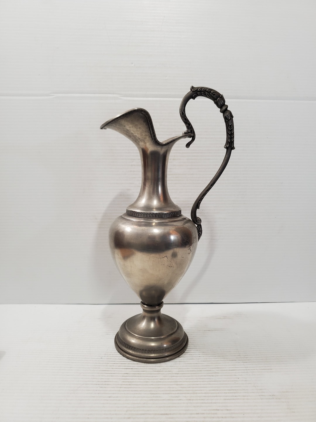 Vintage Pewter Ewer Pewter Vase Home Decoration Ornament Gift Pewter ...