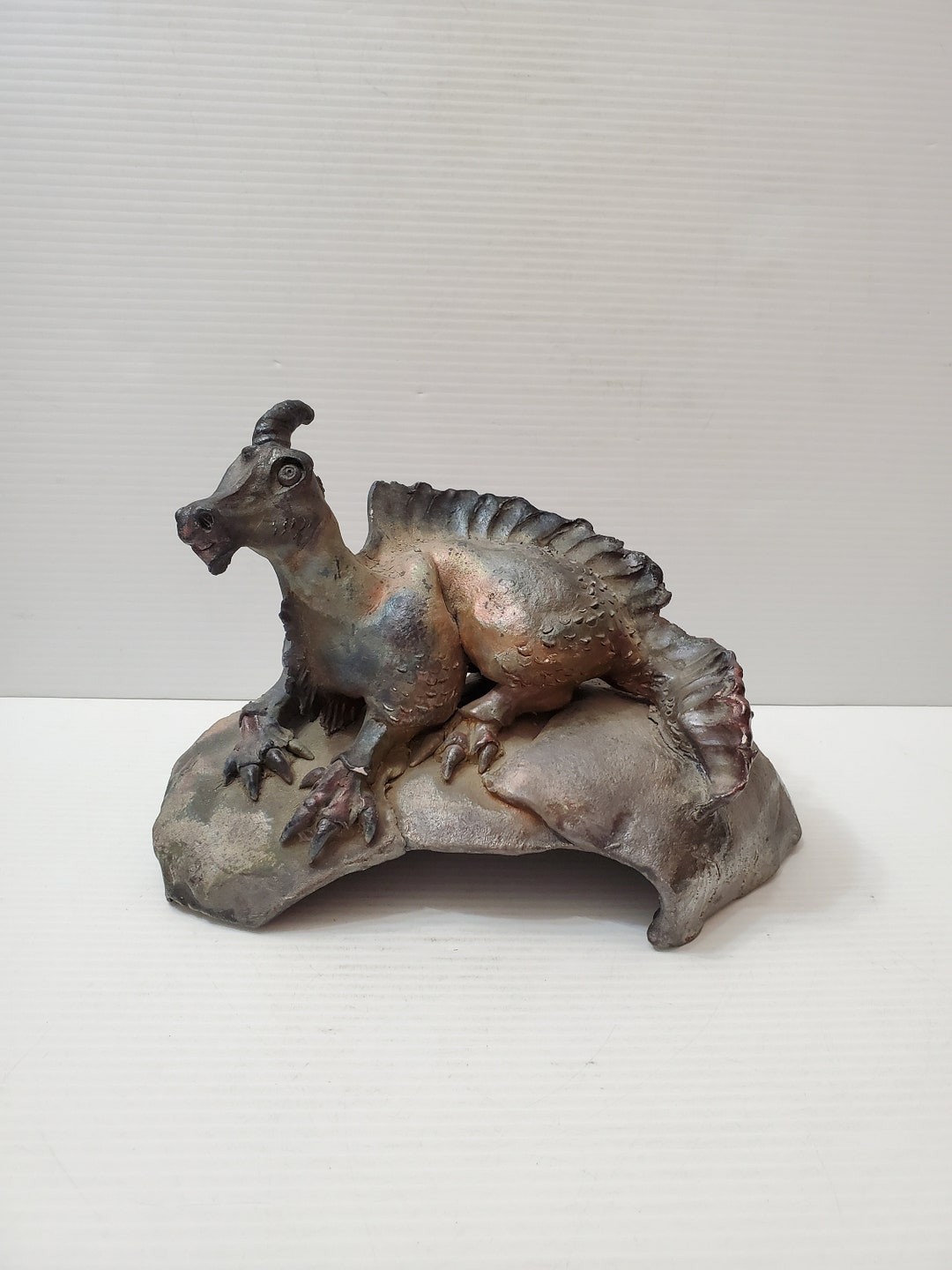 Tudor Mint Dragon Figurine-latex Laying Dragon Concrete or Plaster Mold ...