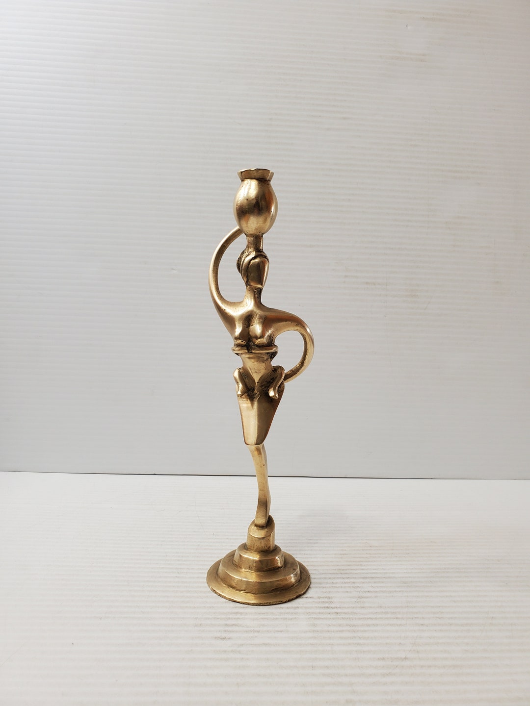 Vintage Brass African Woman Statue / Figurine / Statuette / - Etsy