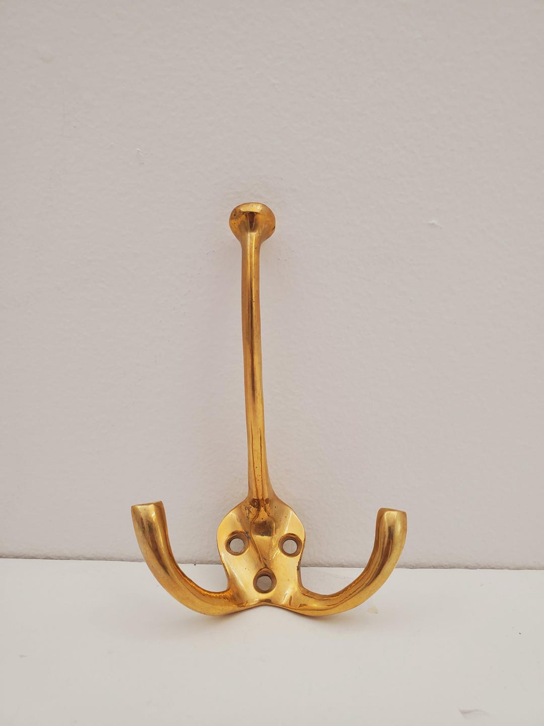 Vintage Brass Hook Wall Hook Brass Coat Hook Gold Victorian Hook Baby ...