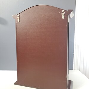 Vintage Wood Glass Cabinet, Trinket Display Case, Wall Mounted, Three ...