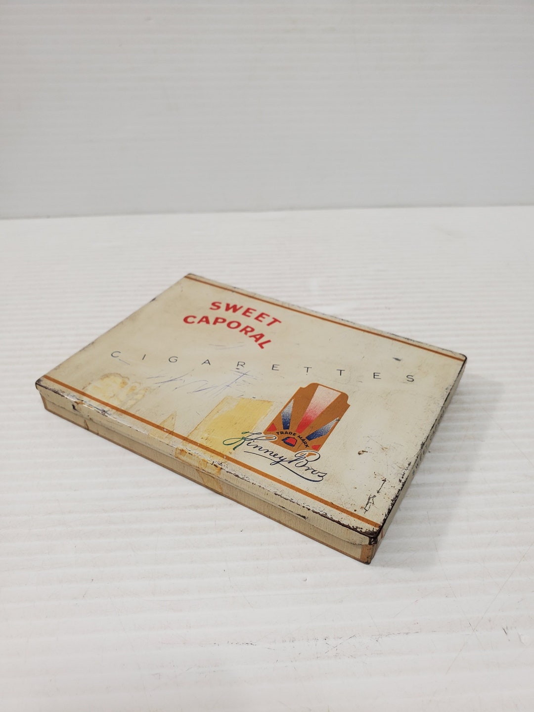 1930s Sweet Caporal Cigarettes Box, Flat-vintage Sweet Caporal ...