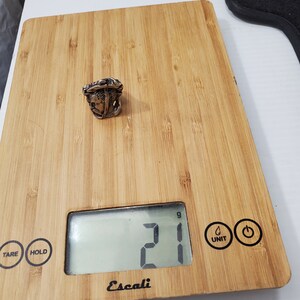 Sterling Silver Face Ring Man Face Ring Mask Ring Portrait Ring Ancient ...