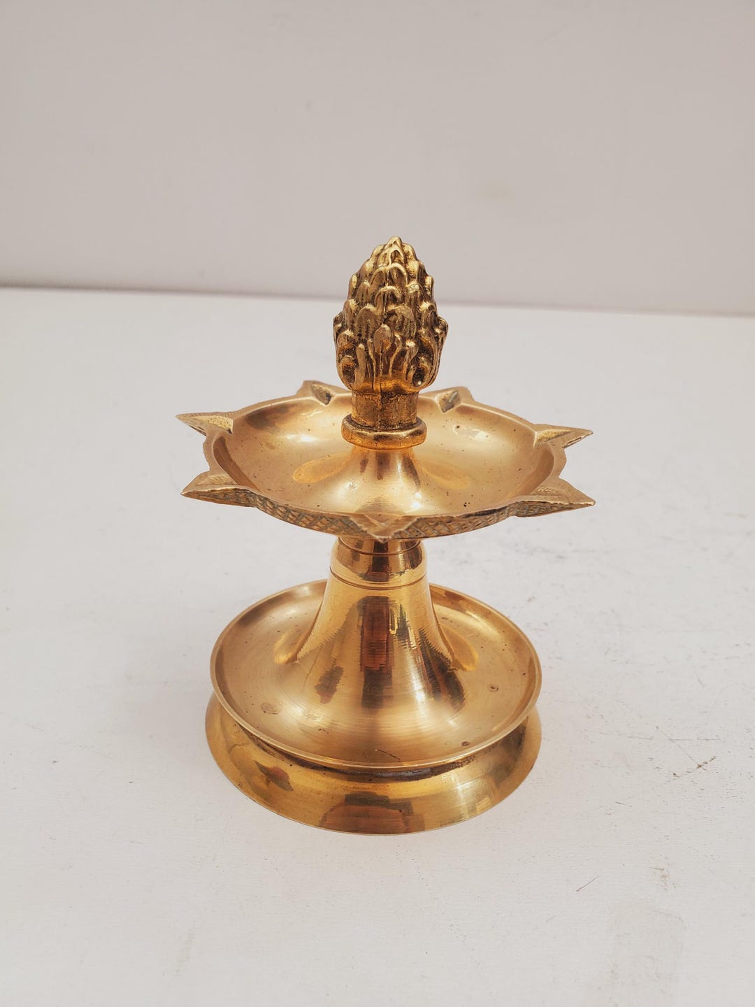 Panchaloha Handcrafted Solid Casted Pancha Deepa Pillar Lamp - Etsy