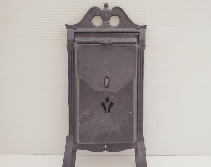 Vintage Metal Mailbox, House Mailbox, Porch Decor, Apartment Mailbox ...