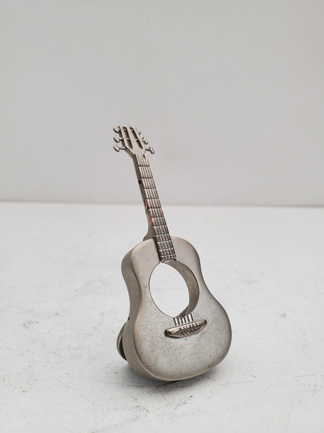 Vintage Daniel David Collection Mini Guitar Desk Vintage - Silver Tone ...