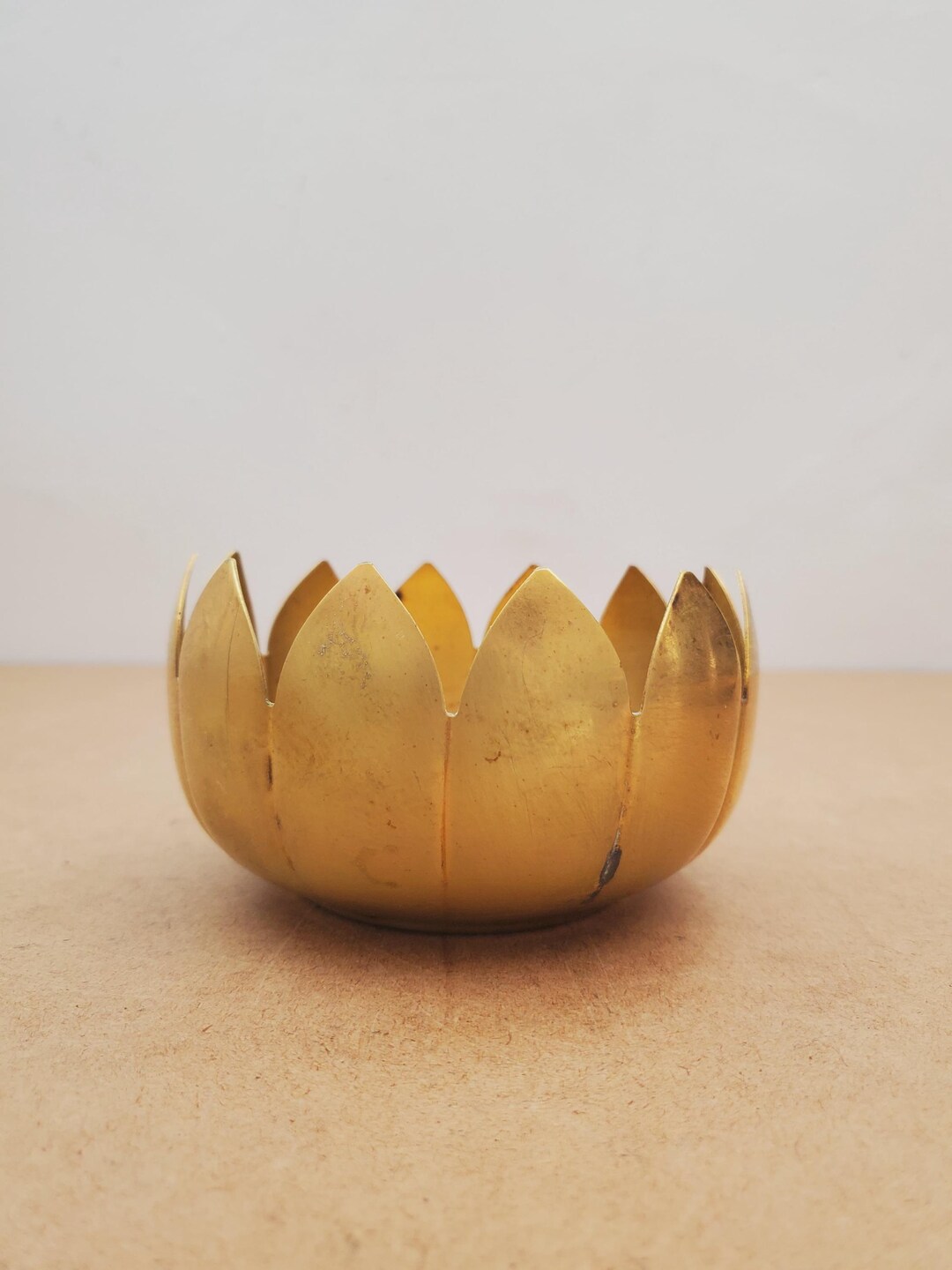 Vintage Brass Bowl ,small Brass Plate, Trincket Plate, Carved Brass ...