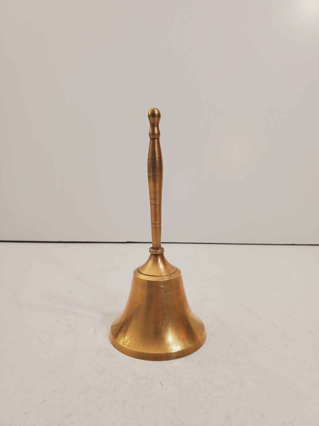Vintage Brass Hand Bell Handheld Solid Brass Bell With Charming Tone ...