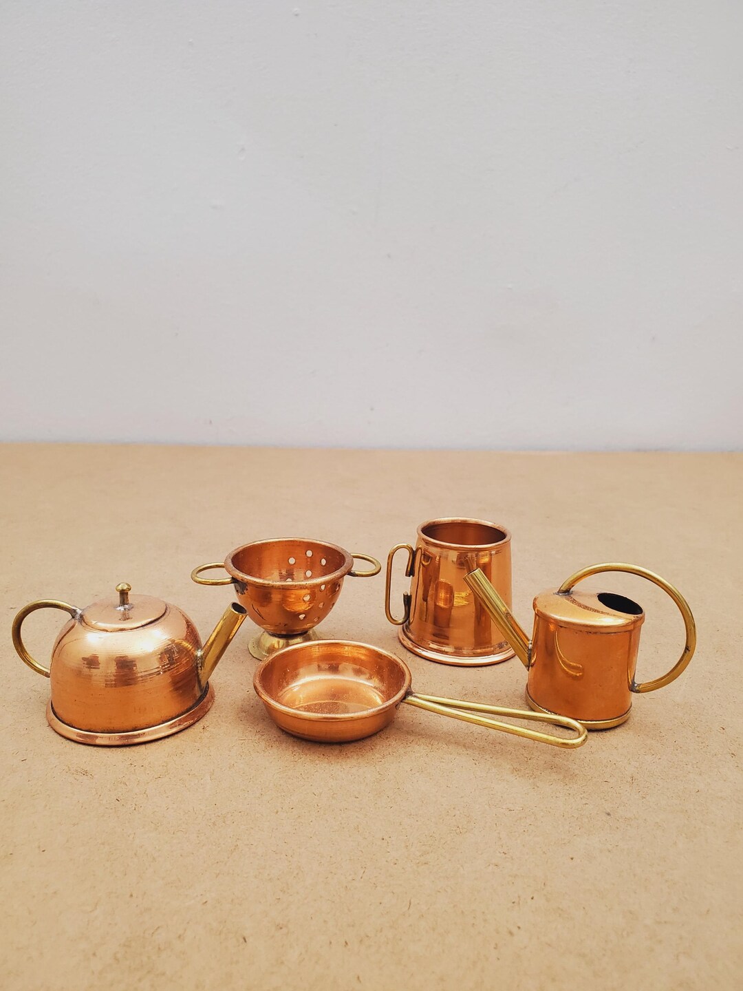 Vintage Copper Doll Kitchen Decoration Kitchenware Kitchen Supply Doll ...