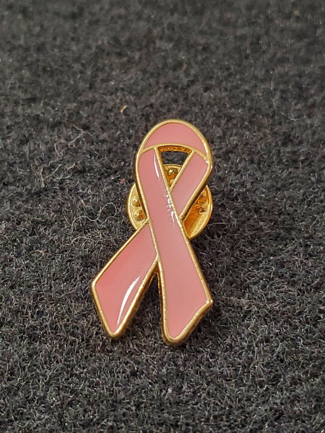 Breast Cancer Pin Pink Ribbon Pin That Glitters Cancer Pin - Etsy