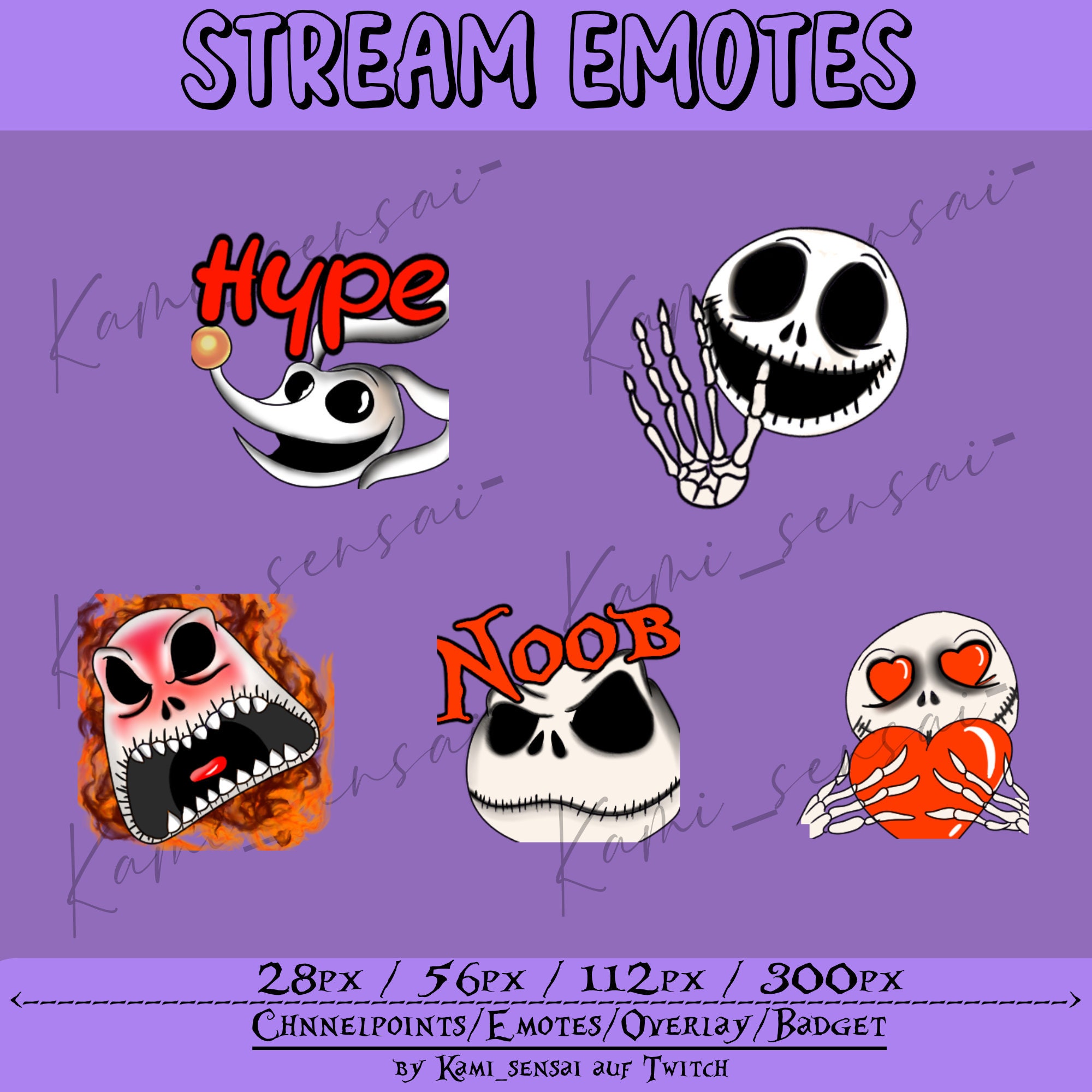 Stream Emote/5 Emotes pack /Halloween Emotes for Twitch | Etsy