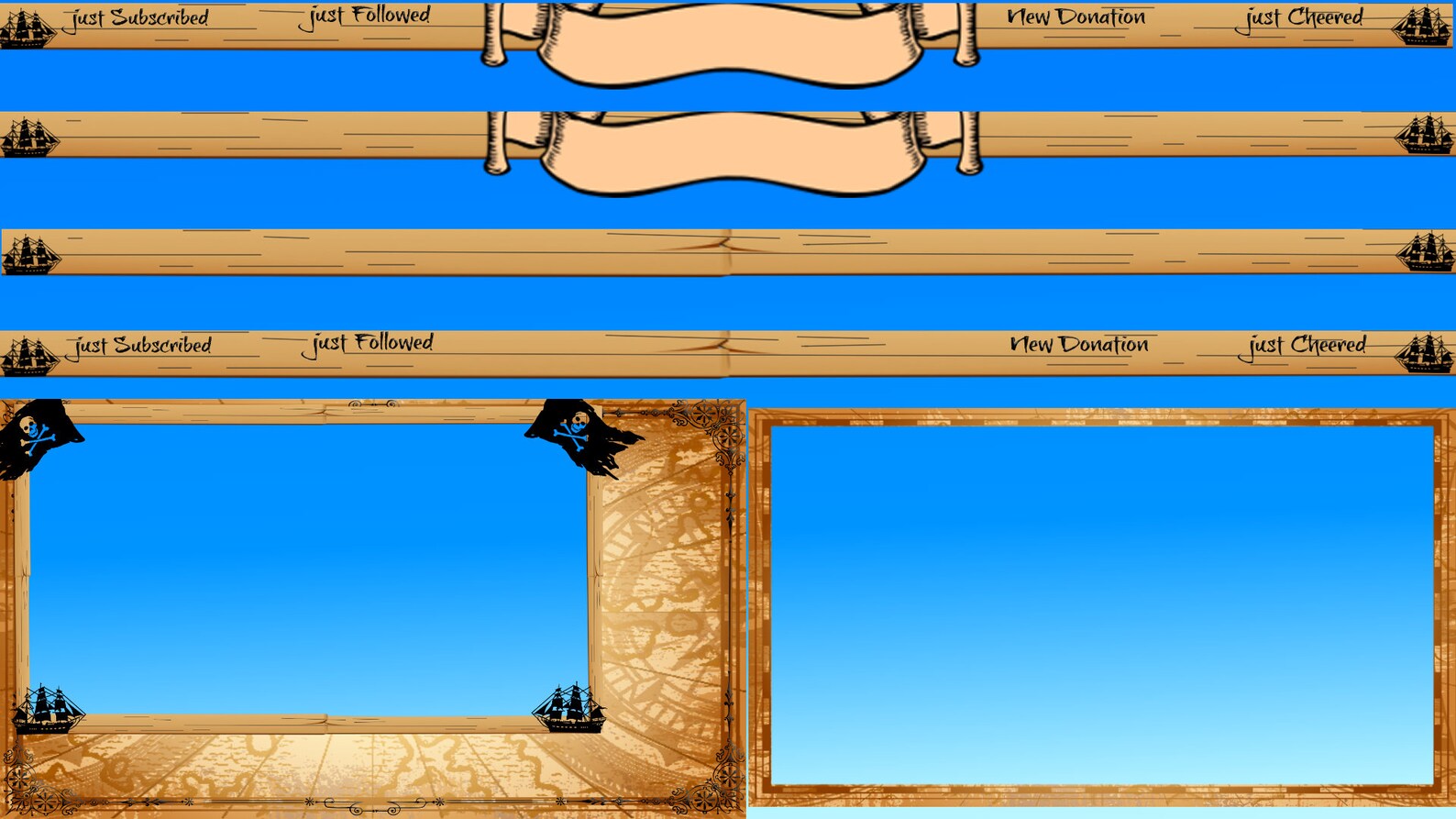 Pirates Stream Overlay Twitch twitchoverlay pirate | Etsy