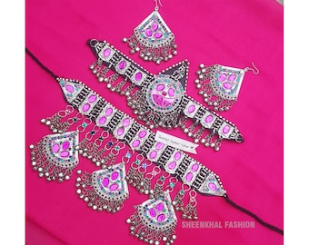 Afghan Jewelry Set Hand Made Afghani Necklace and Earrings Cristmas ...