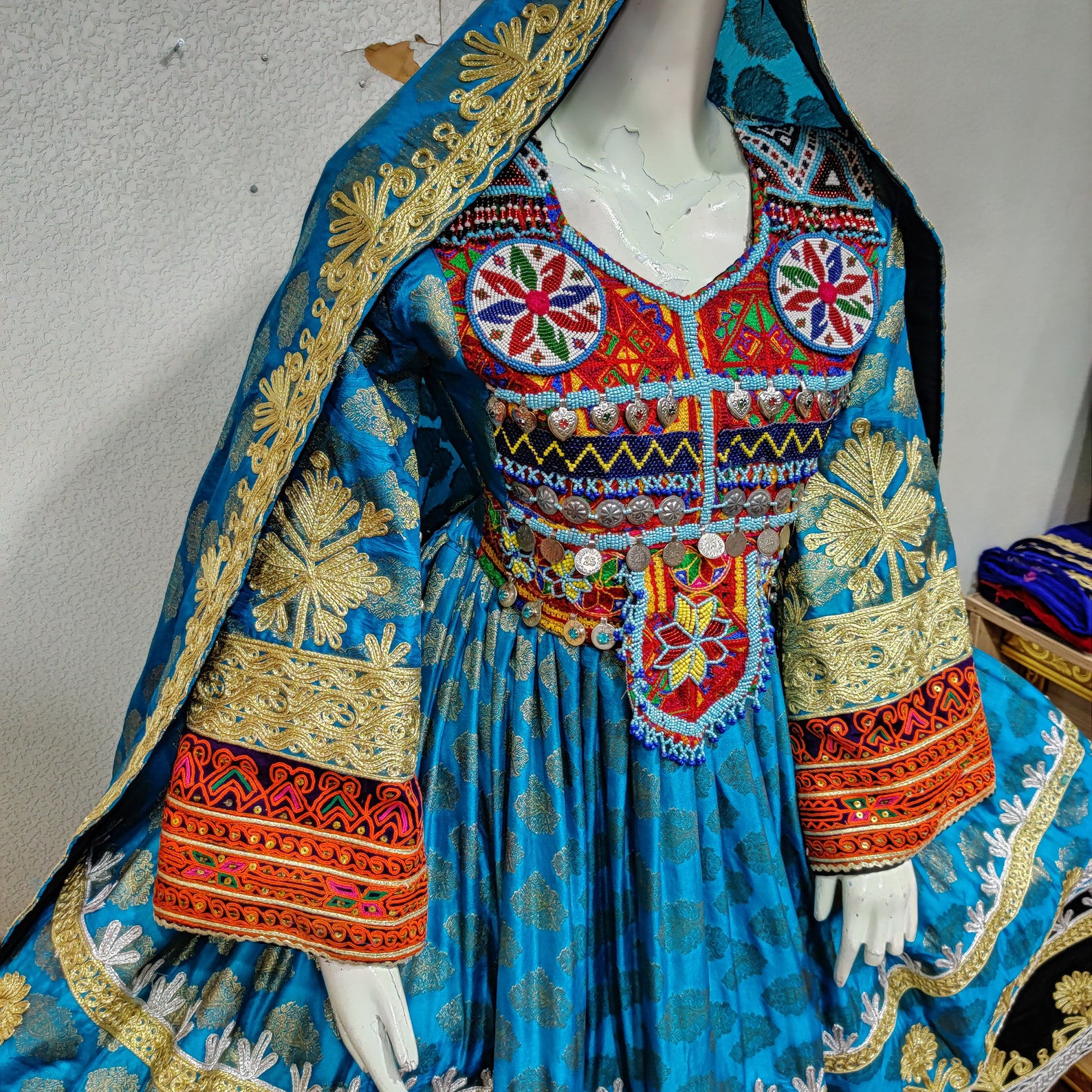 Traditional Afghan Dress With Full Hand Made Embroidery - Etsy