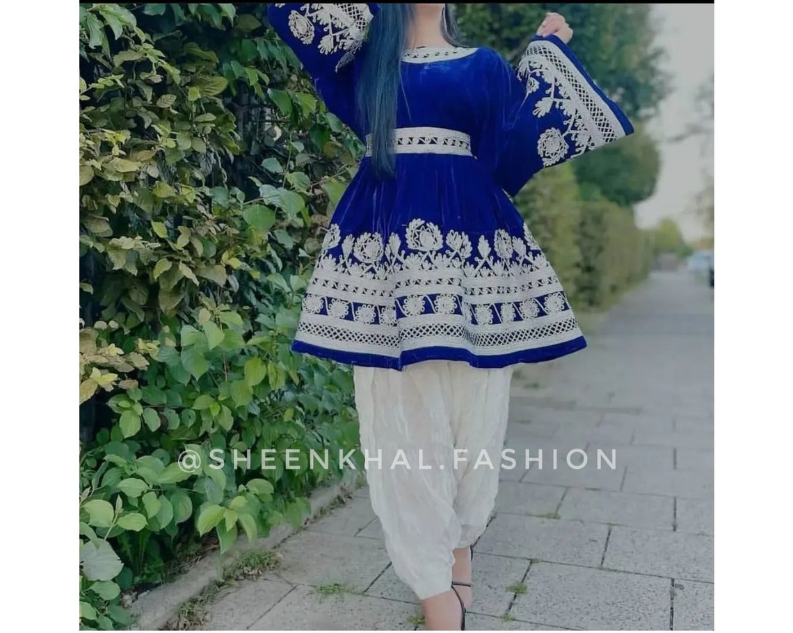 Afghan Dress for Women Traditional Afghan Dress With Full - Etsy