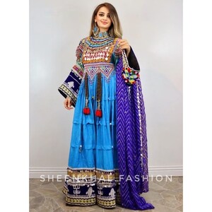 Afghan Wedding Dress for Women Nikkah - Traditional Afghan Dress With ...