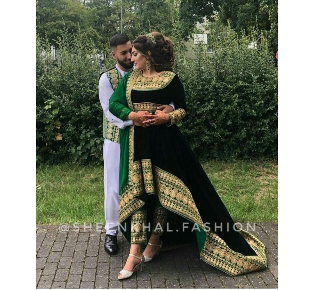 Afghan Dress For Women Traditional Afghan Dress With Full Etsy