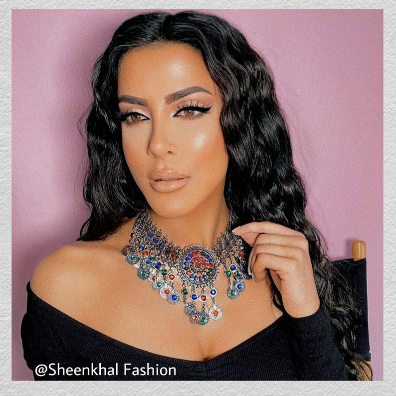 Afghan Jewelry Set Hand Made Afghani Mathapati Afghan Head - Etsy