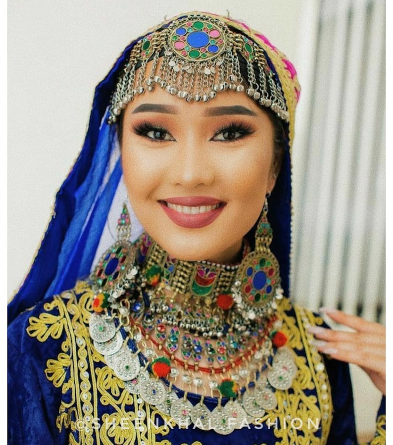 Afghan Jewelry Set Hand Made Afghani Necklace and Earings - Etsy