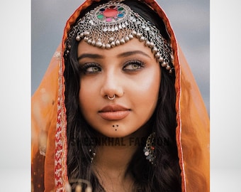 Afghan Mathapati Afghan Jewelry Set Hand Made Afghani Head - Etsy