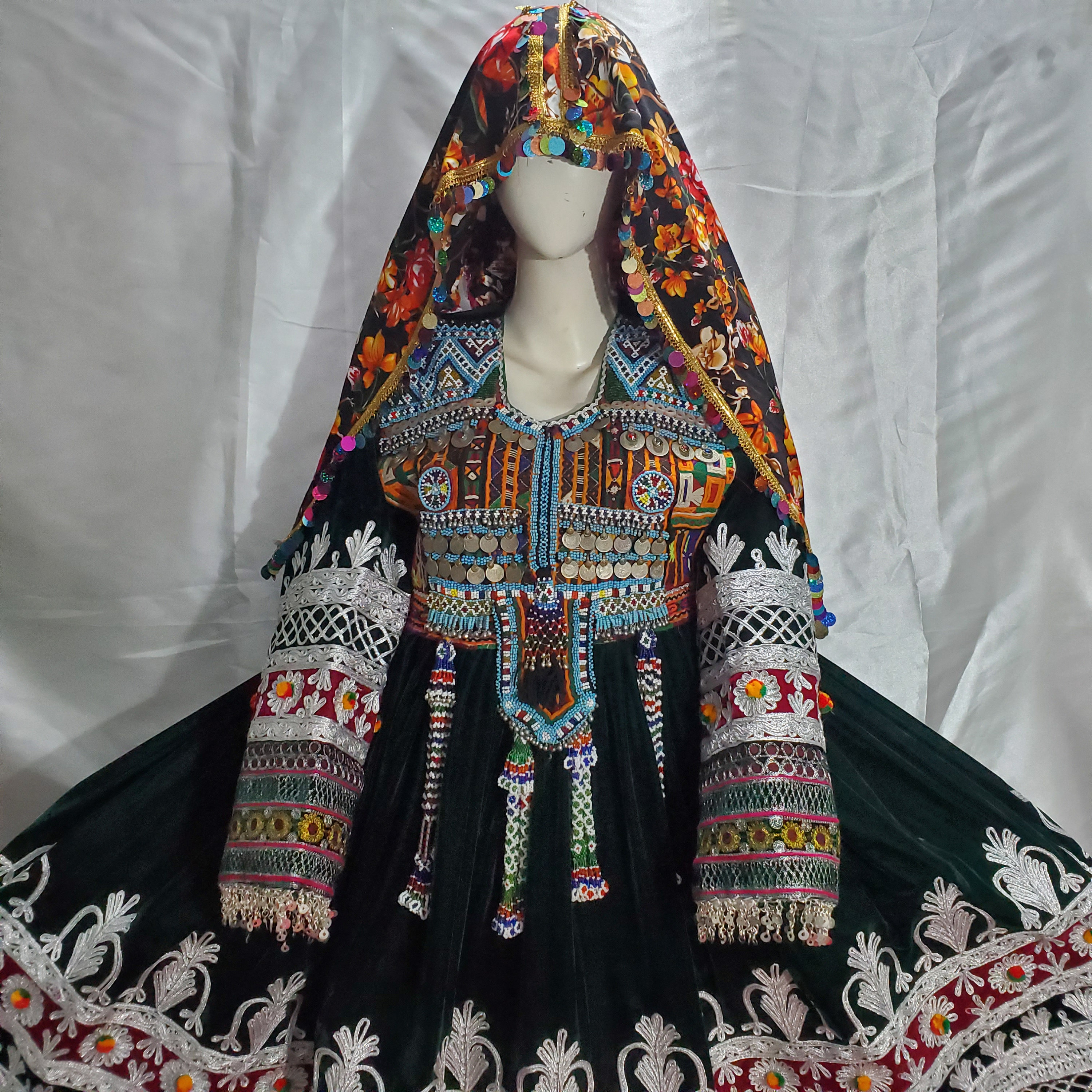 Traditional Afghan Dress With Full Hand Made Embroidery - Etsy
