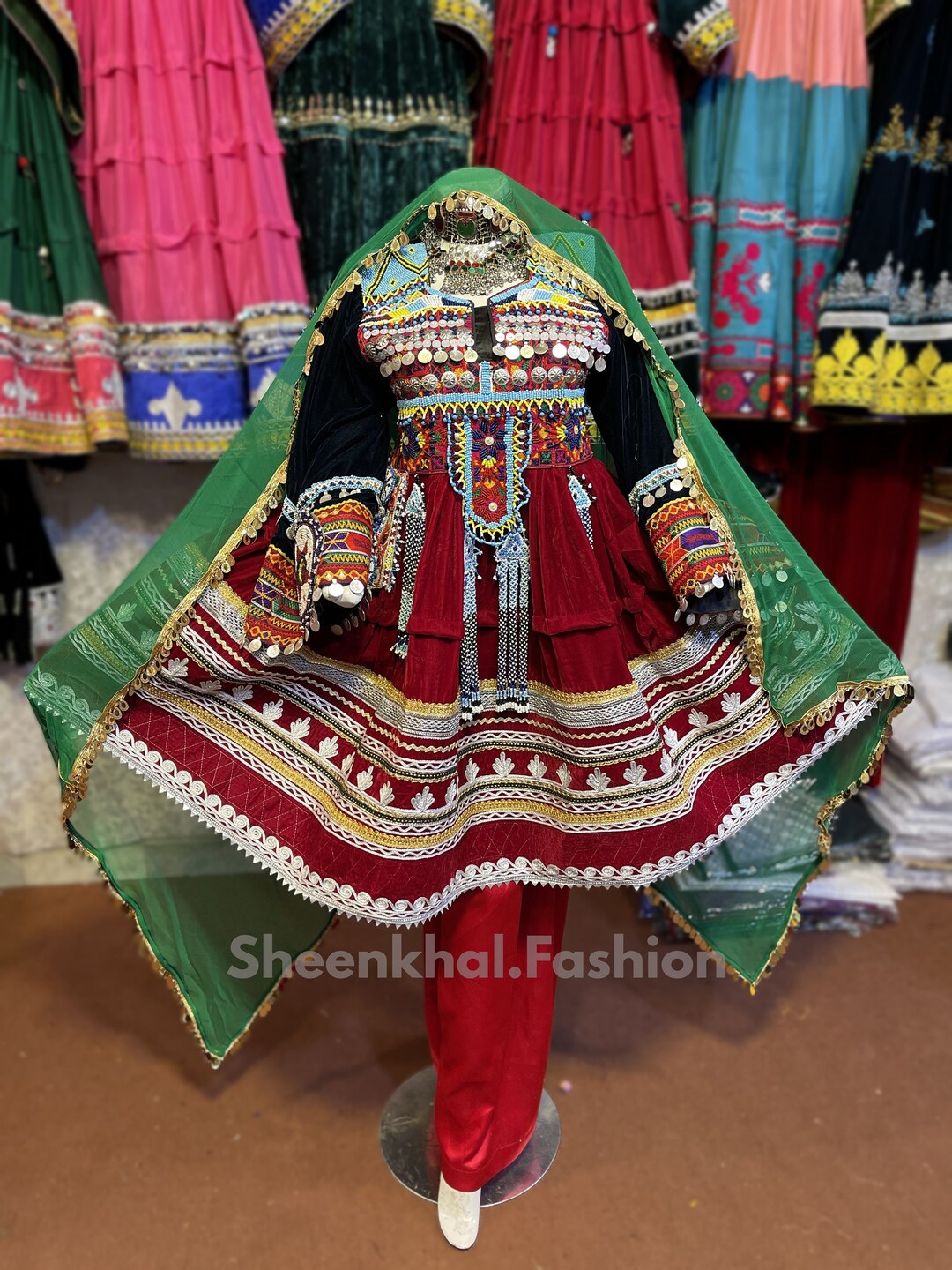 Handmade Traditional Afghani Dress | Afghan Women Dress | Afghani Dress ...