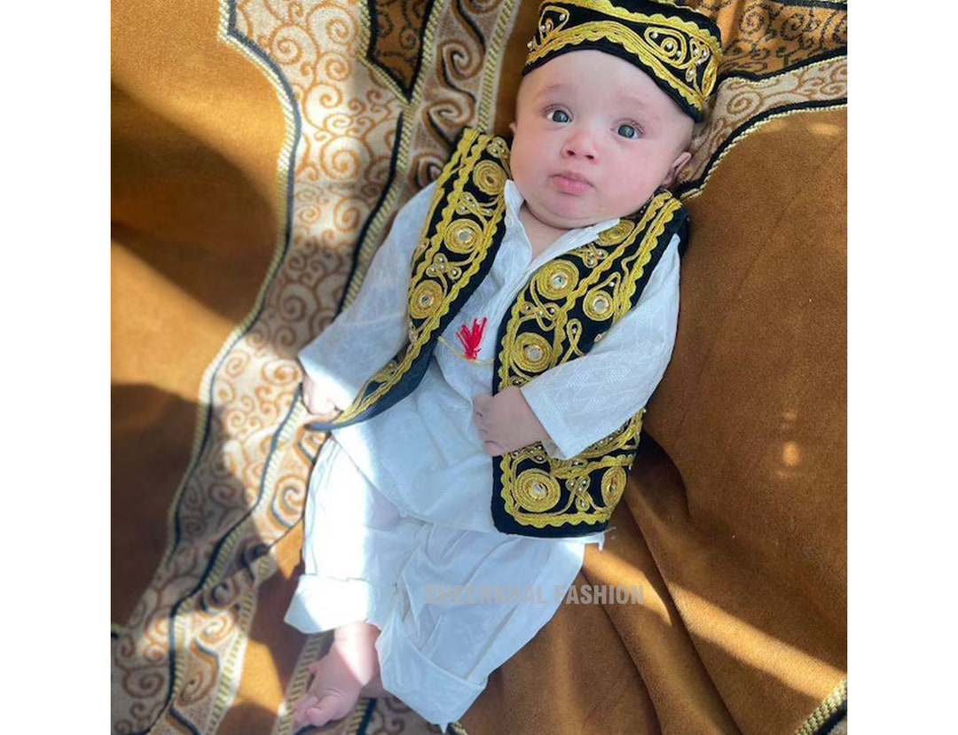 Afghan Traditional Waistcoat for Baby Kuchi Waistcoat Vintage Hazara ...