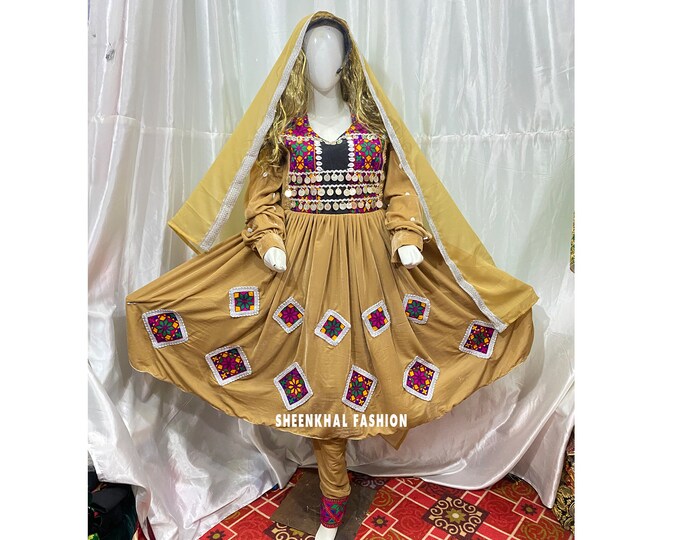 Afghan Kuchi Dress Traditional Afghan Dress With Full Hand - Etsy