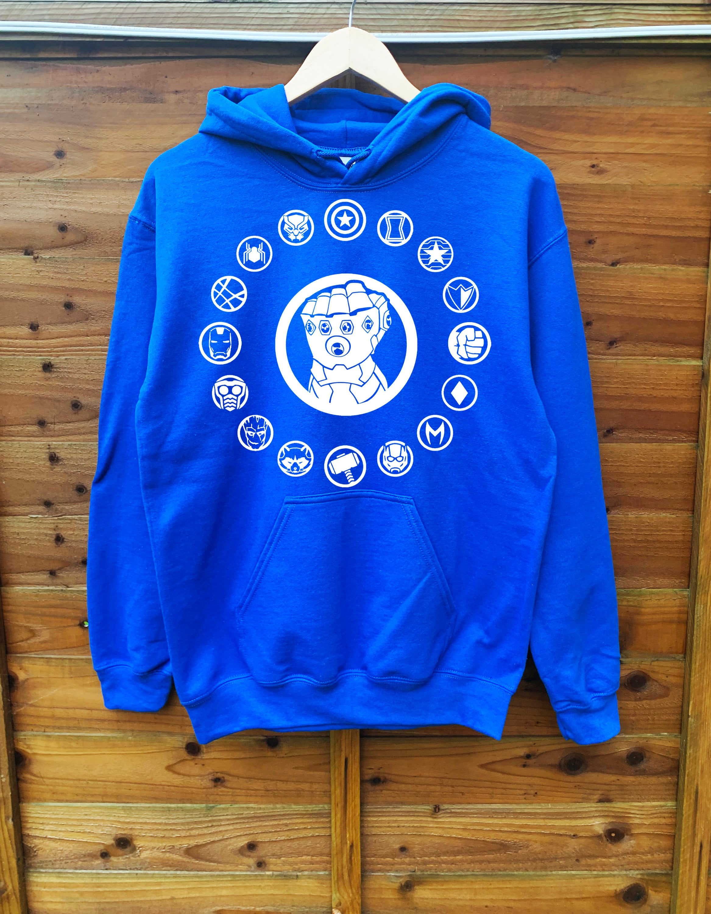 Avenger Symbols Infinity Gauntlet Adults Unisex Hoodie | Etsy