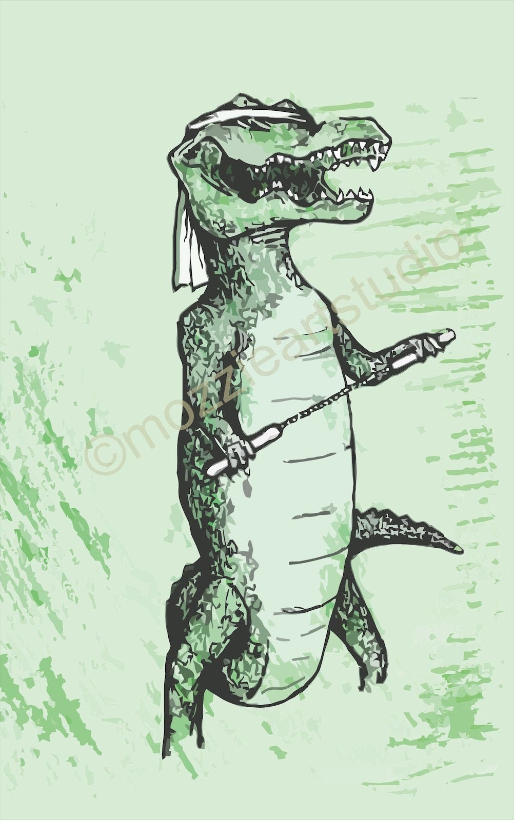 Ninjimals Ninja Alligator Digital Art - Etsy