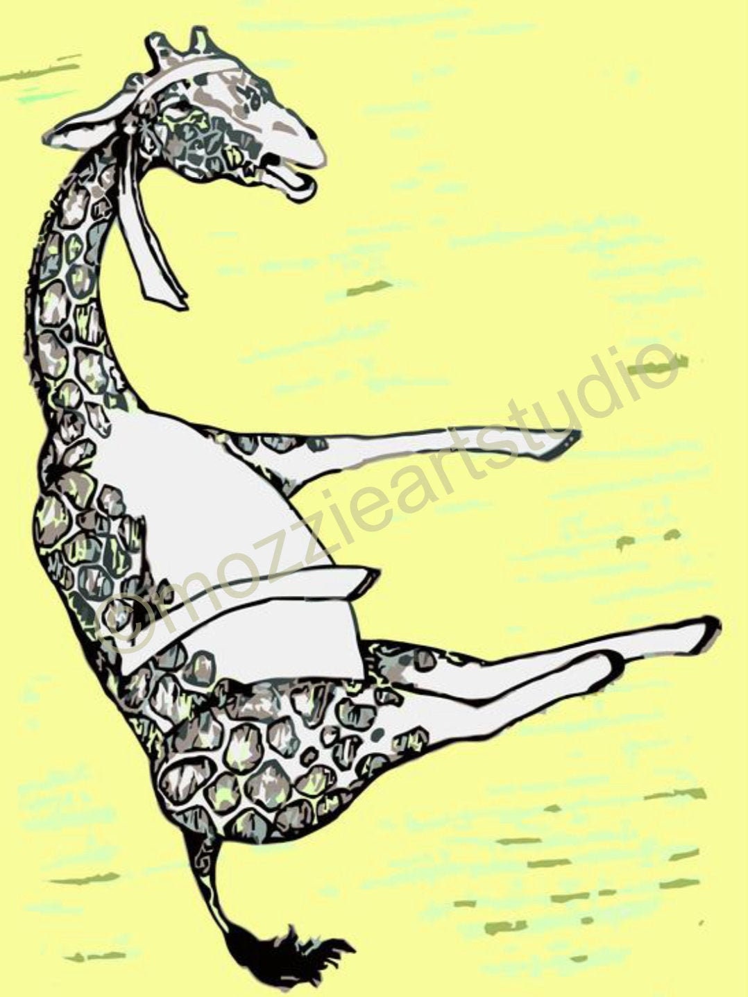 Ninjimals! Ninja Giraffe Digital Art - Etsy UK