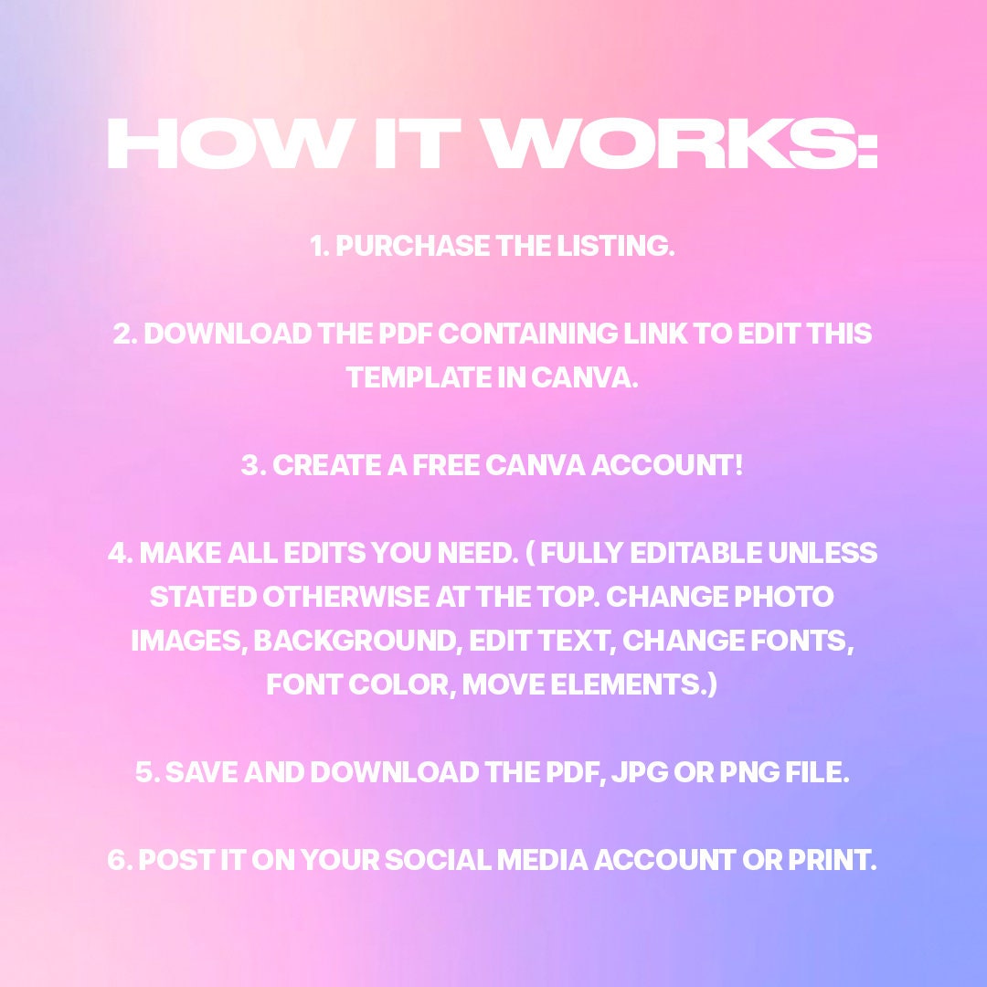 Gradient Instagram Template Bundle | Canva Instagram Templates for IG ...