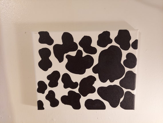 Cow Print Canvas Painting - Etsy