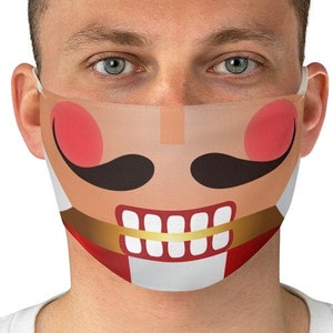 Nutcracker Mask Christmas Holiday Fabric Face Mask - Etsy