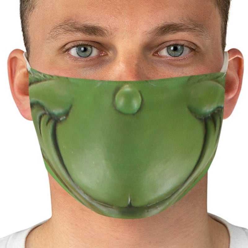 The Grinch Face Mask - Etsy