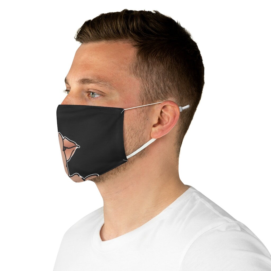 Shhh Finger Mask Lips Hush Snug-Fit Polyester Face Mask | Etsy