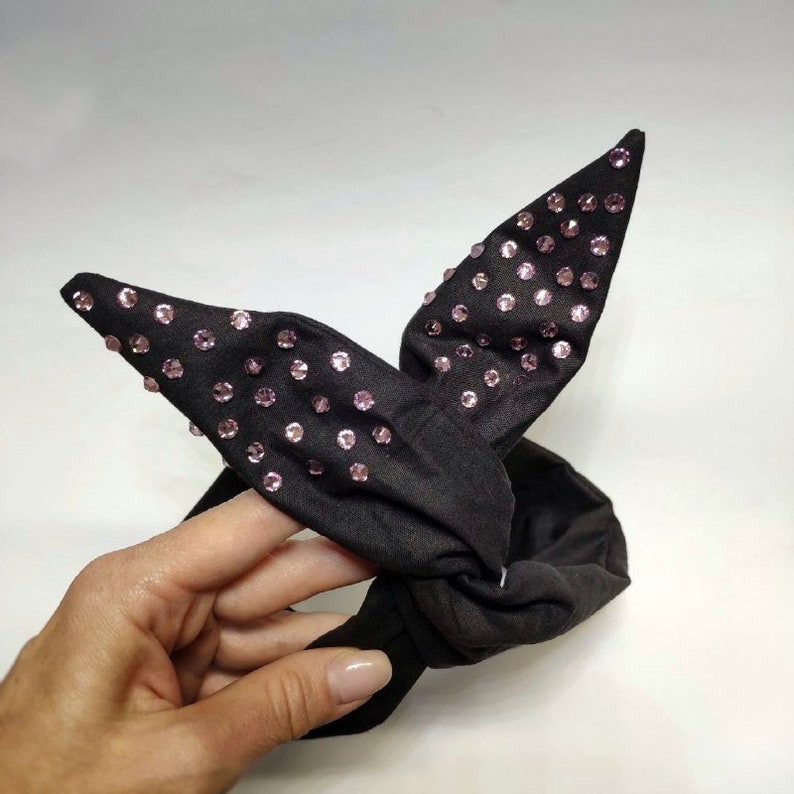 Wire Headband with Rhinestones | Etsy