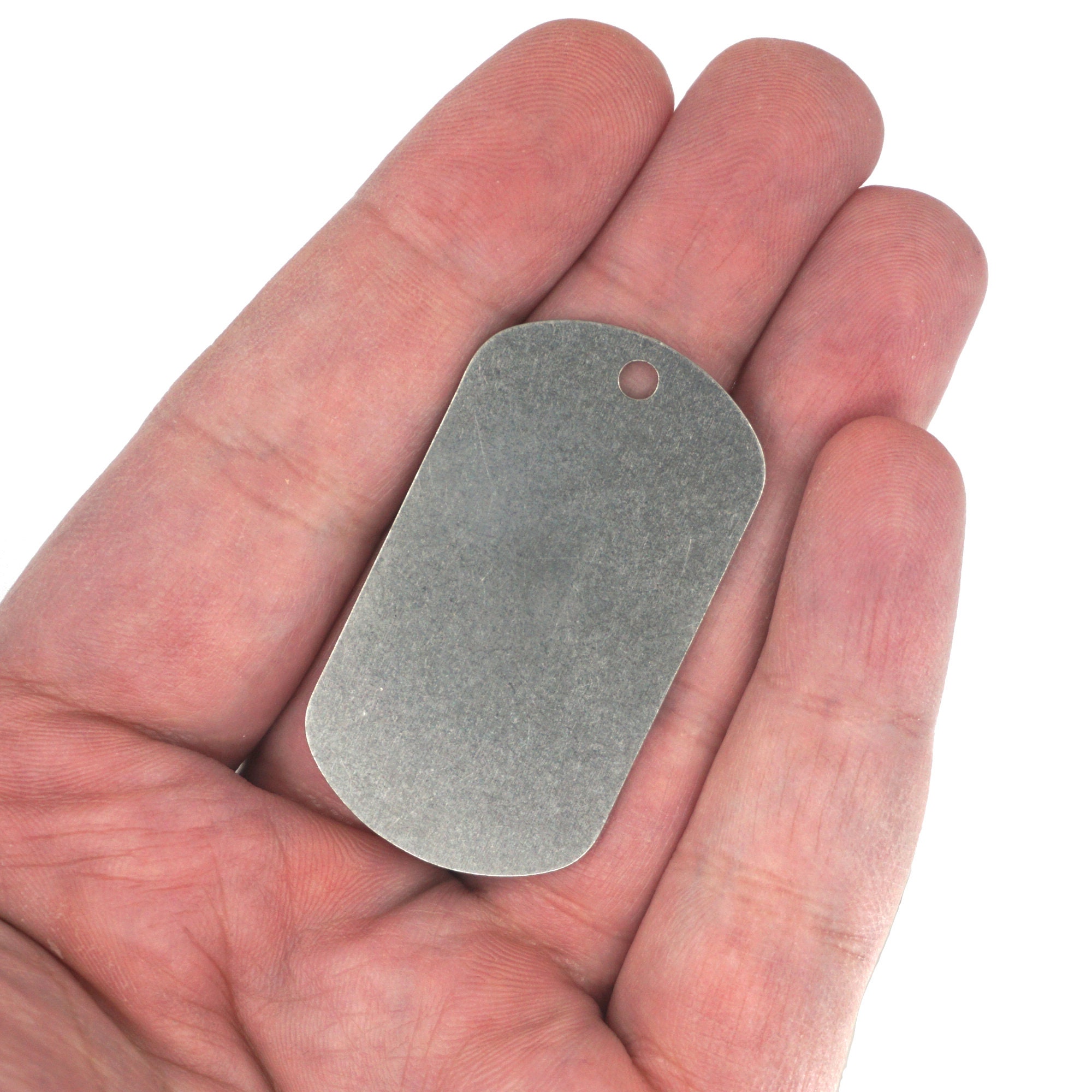 Stainless Steel Dog Tag Blank: Military, Cosplay, Pet, ID Tag, DIY ...