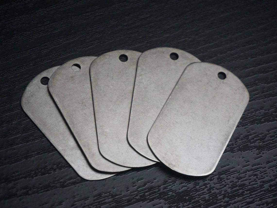 Personalized Titanium Military Dog Tag: Custom Cosplay, Pet, ID Tag - Etsy
