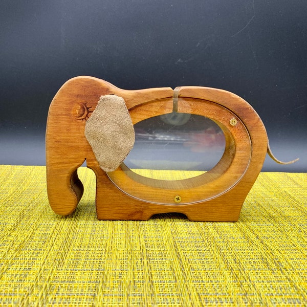 Wooden Elephant Bank - Etsy