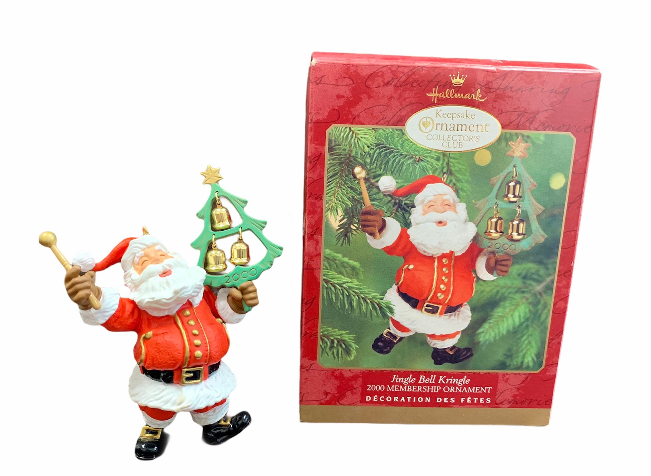Vintage Jingle Bell Kringle Hallmark Keepsake Collectors Club Ornament ...