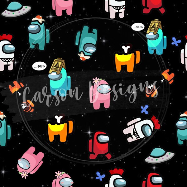 Digital Template Among Us Party - Etsy