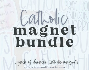 Catholic Car Magnet AMDG Car Magnet Catholic Bumper Sticker - Etsy